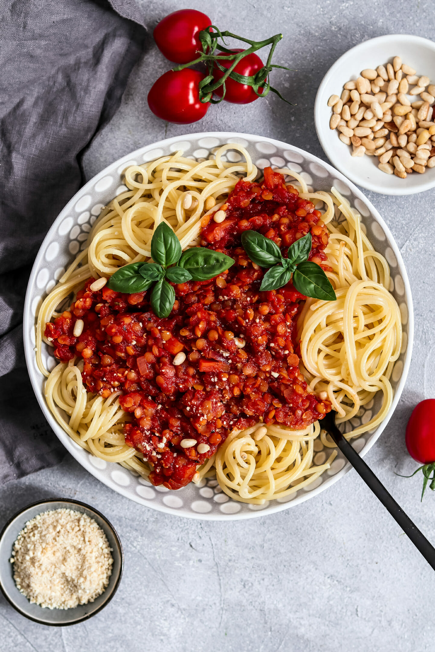 Rote Linsen Bolognese | vegan & einfach | byanjushka