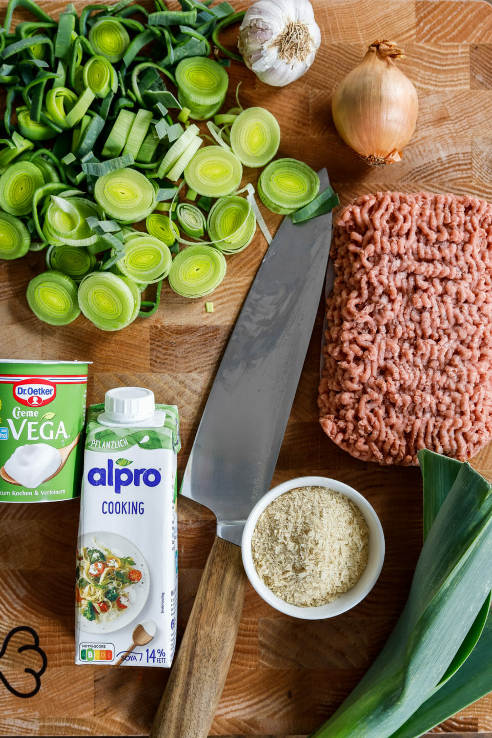 Vegane Käse Lauch Suppe mit Hack | byanjushka