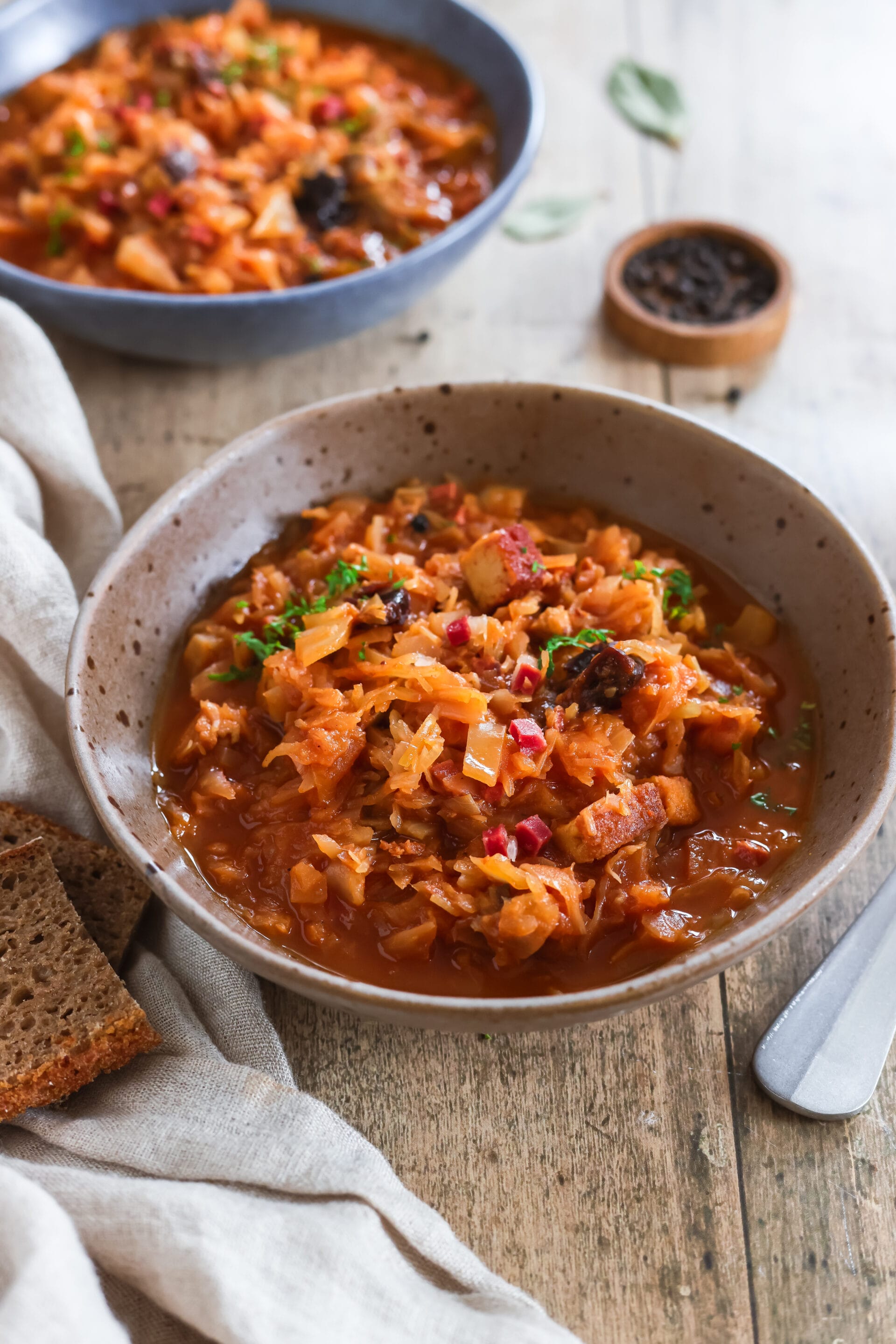 Veganes Bigos - polnischer Krauteintopf ohne Fleisch